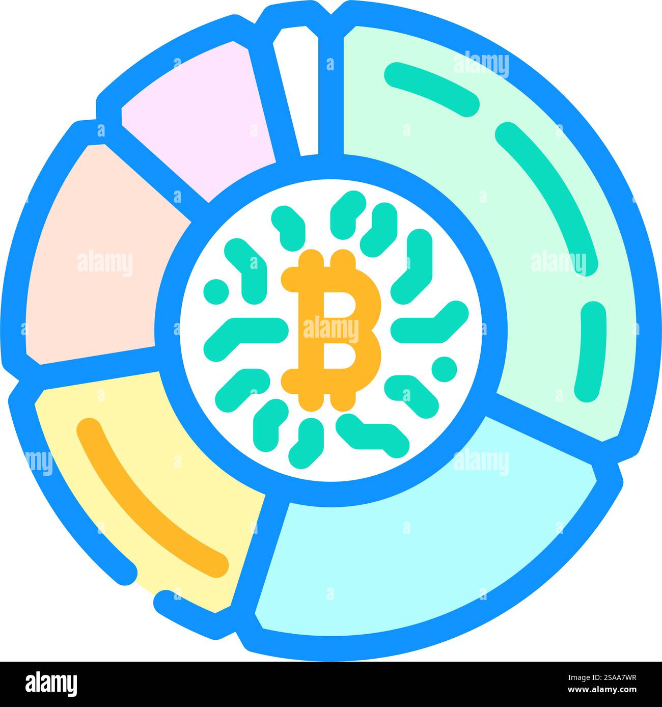 pool cryptocurrency mining color icon vector. pool cryptocurrency mining sign. isolated symbol ...