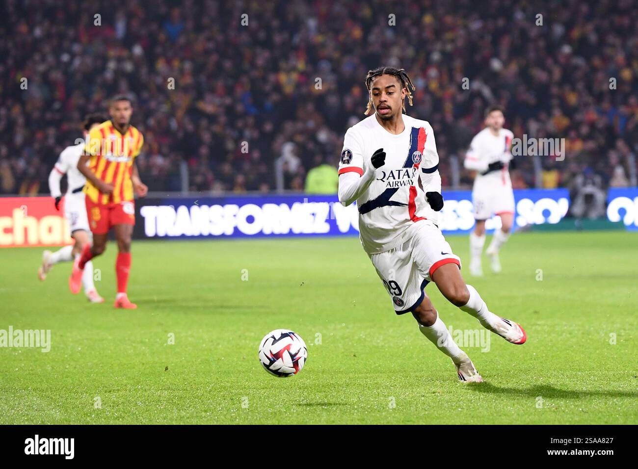 29 Bradley BARCOLA (psg) during the Ligue 1 MCDonald's match between ...
