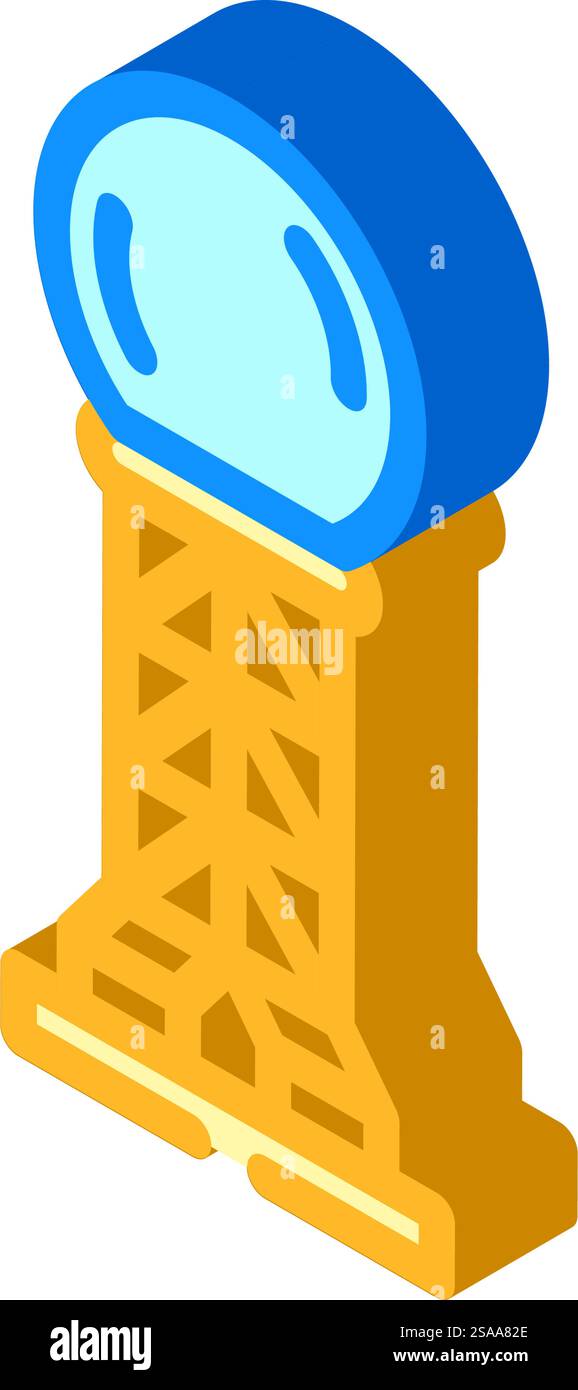 weather radar hurricane disaster isometric icon vector. weather radar ...