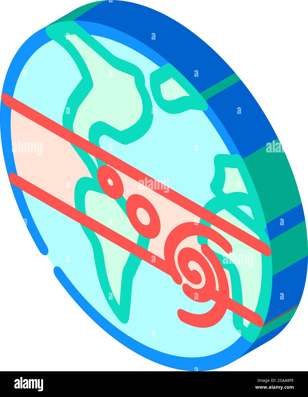 tropical storm hurricane disaster isometric icon vector. tropical storm ...