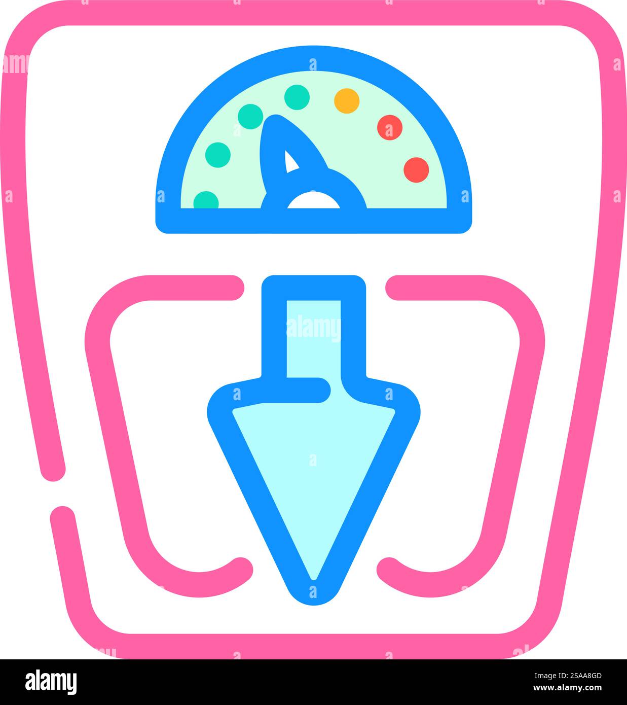 loss of appetite weight loss disease symptom color icon vector. loss of ...