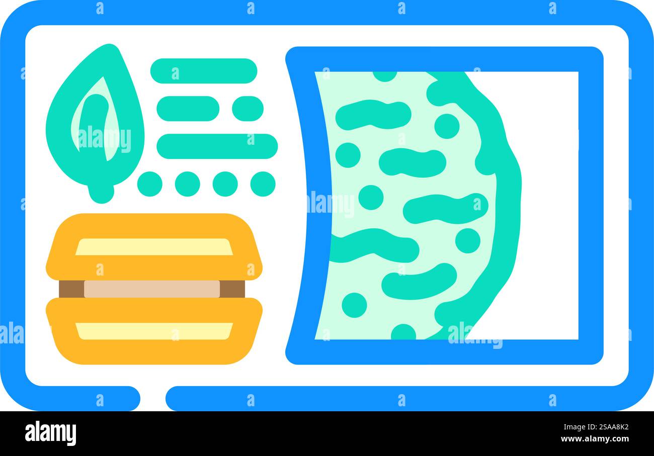 plant based burger vegan food color icon vector. plant based burger ...