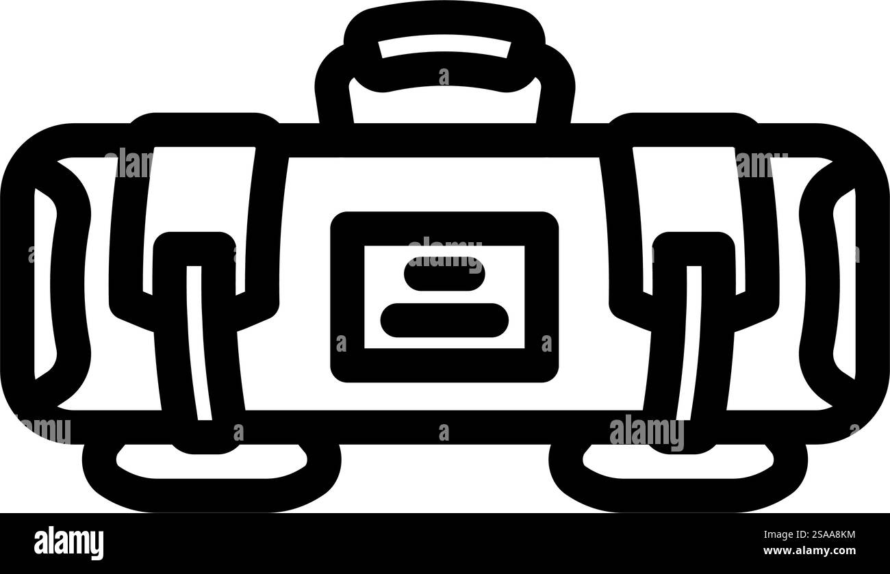 sandbag fitness tool line icon vector. sandbag fitness tool sign ...