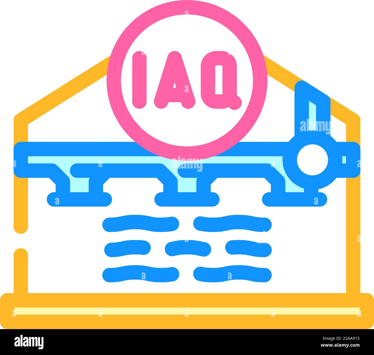 indoor air quality green building color icon vector. indoor air quality ...