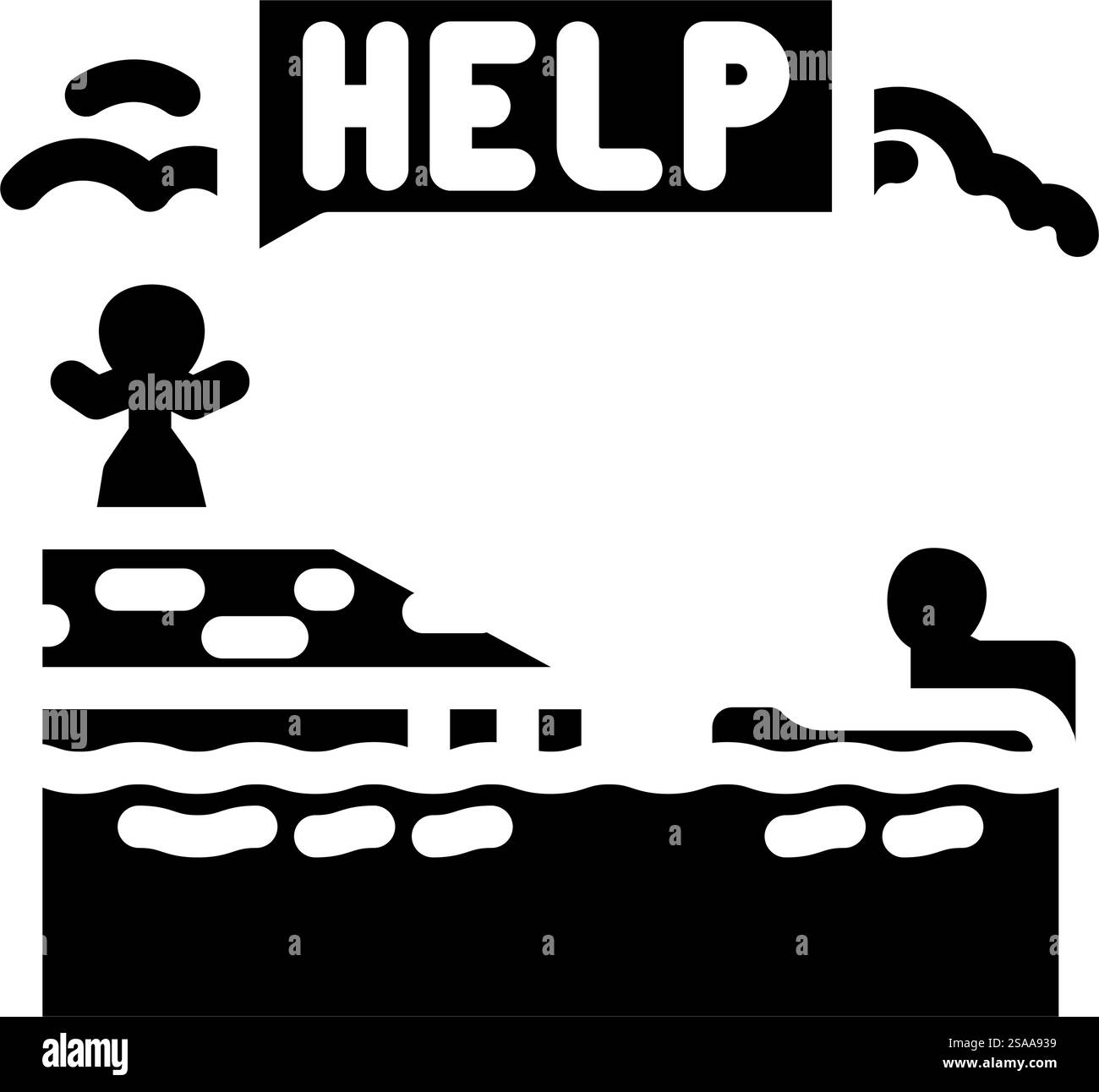 rescue operation hurricane disaster glyph icon vector. rescue operation ...