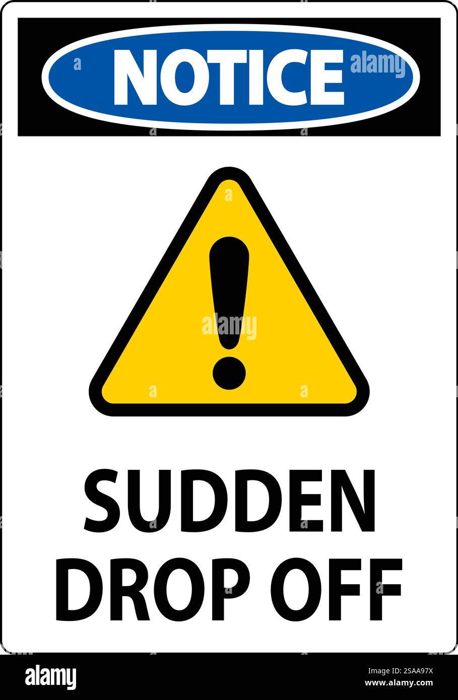 Notice Sign Sudden Drop Off Stock Vector Image & Art - Alamy