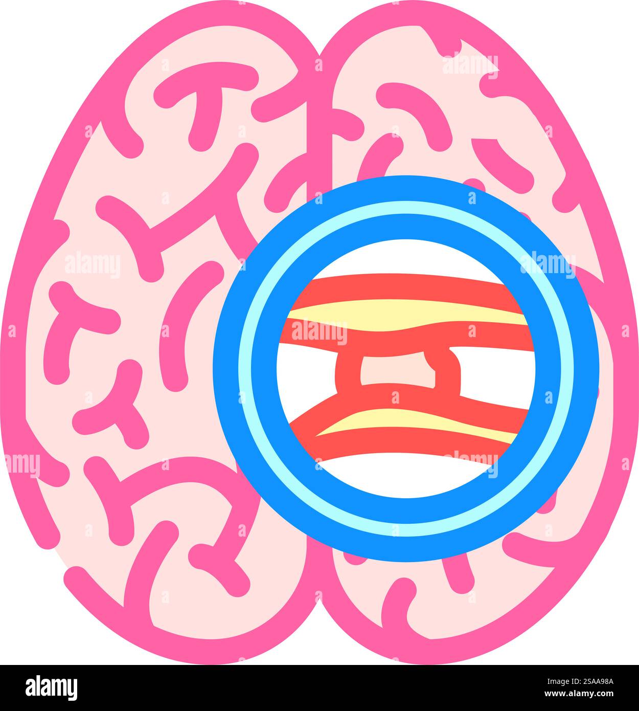 stroke man disease color icon vector. stroke man disease sign. isolated ...