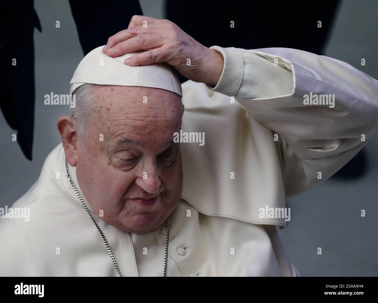 January 29, 2025 - Vatican City. POPE FRANCIS during the wednesday ...