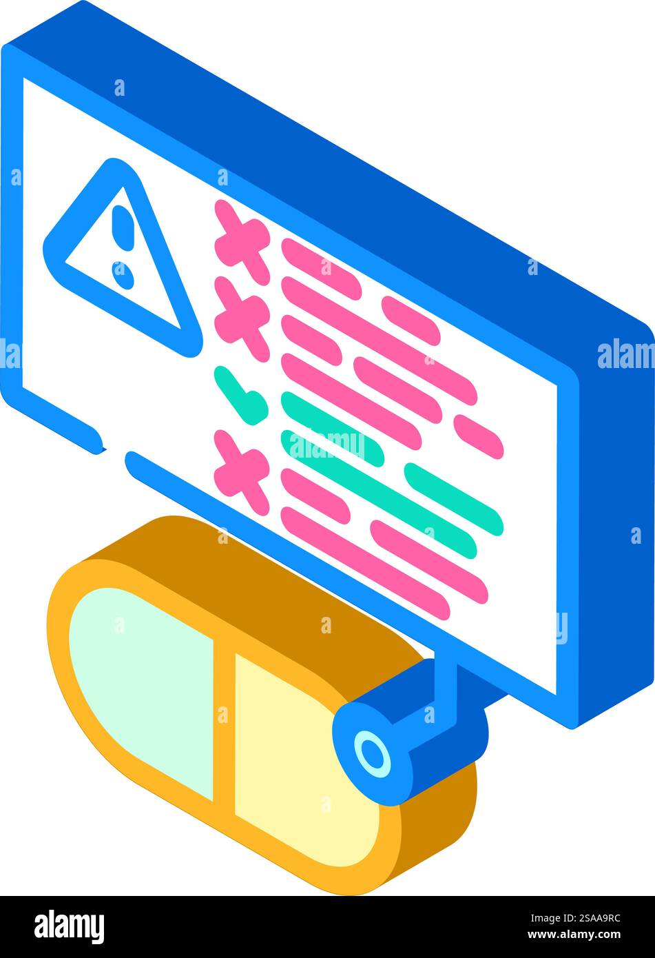 medication schedule cancer treatment isometric icon vector. medication ...