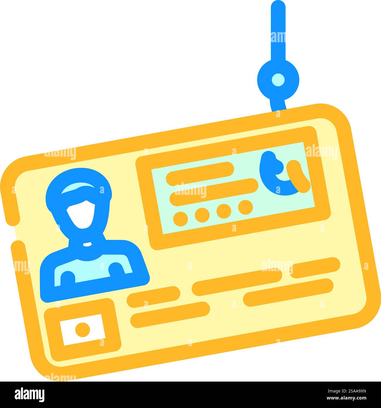 identity theft crime color icon vector. identity theft crime sign ...