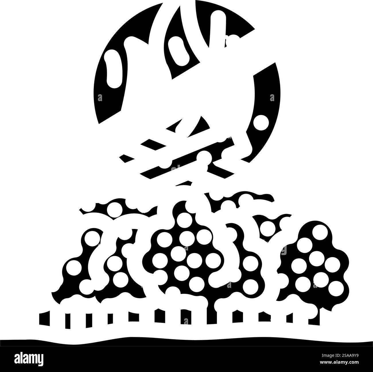 forest fire prohibited glyph icon vector. forest fire prohibited sign ...