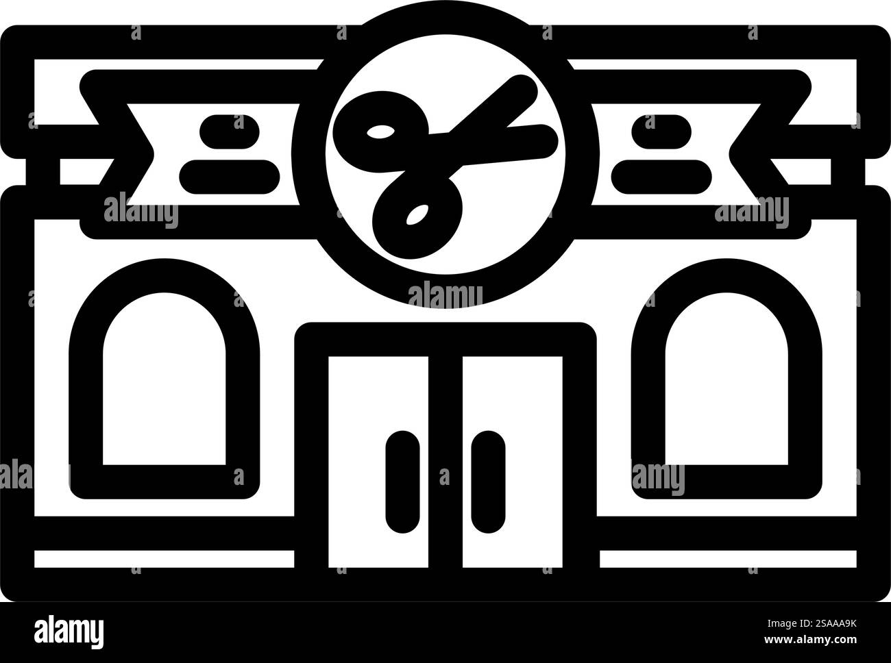 beauty parlour shop line icon vector. beauty parlour shop sign ...