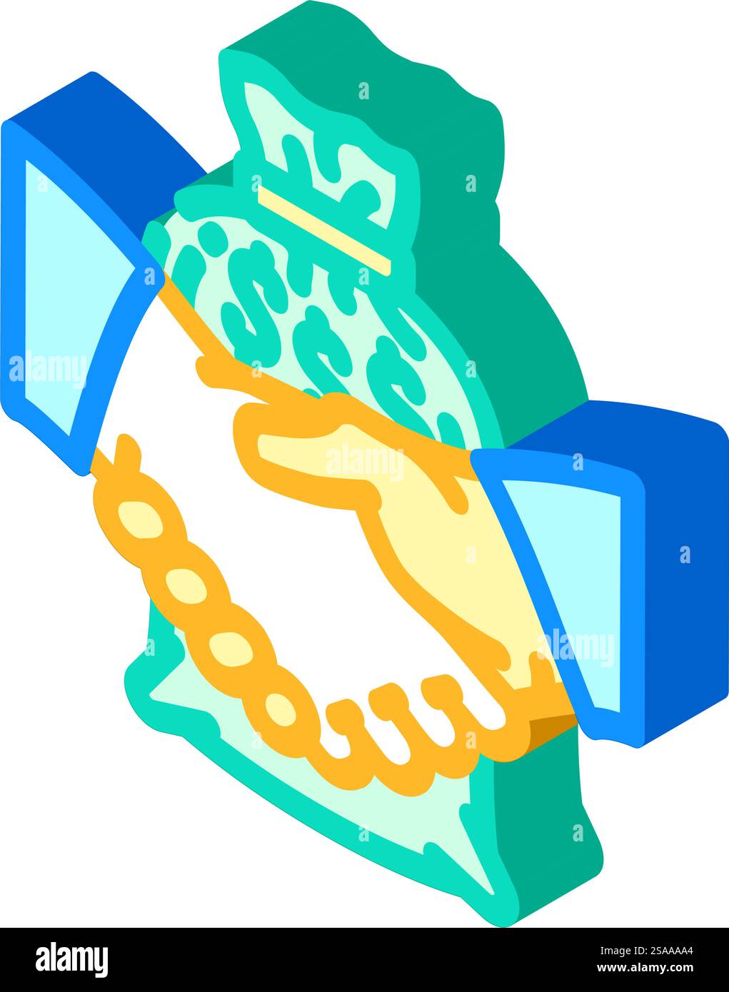 bribery crime isometric icon vector. bribery crime sign. isolated ...