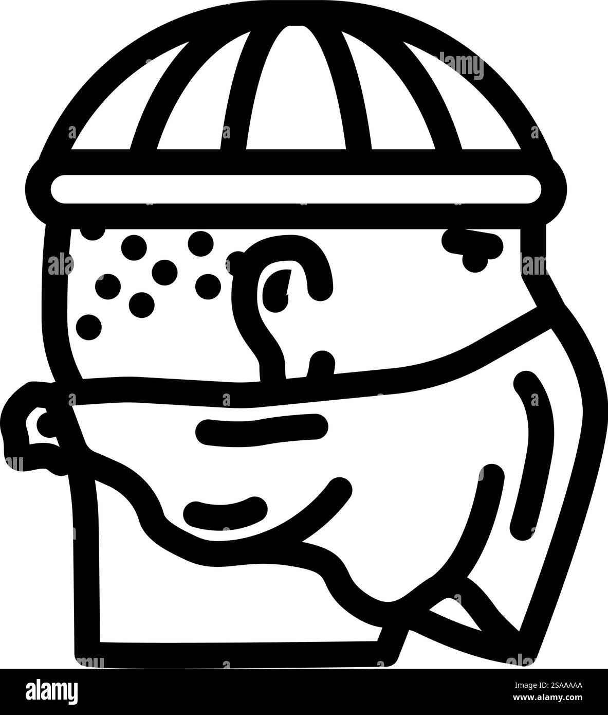 fraud crime line icon vector. fraud crime sign. isolated contour symbol ...