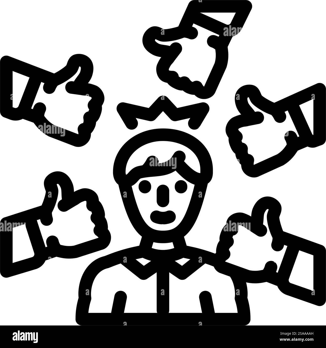 recognition success life line icon vector. recognition success life ...