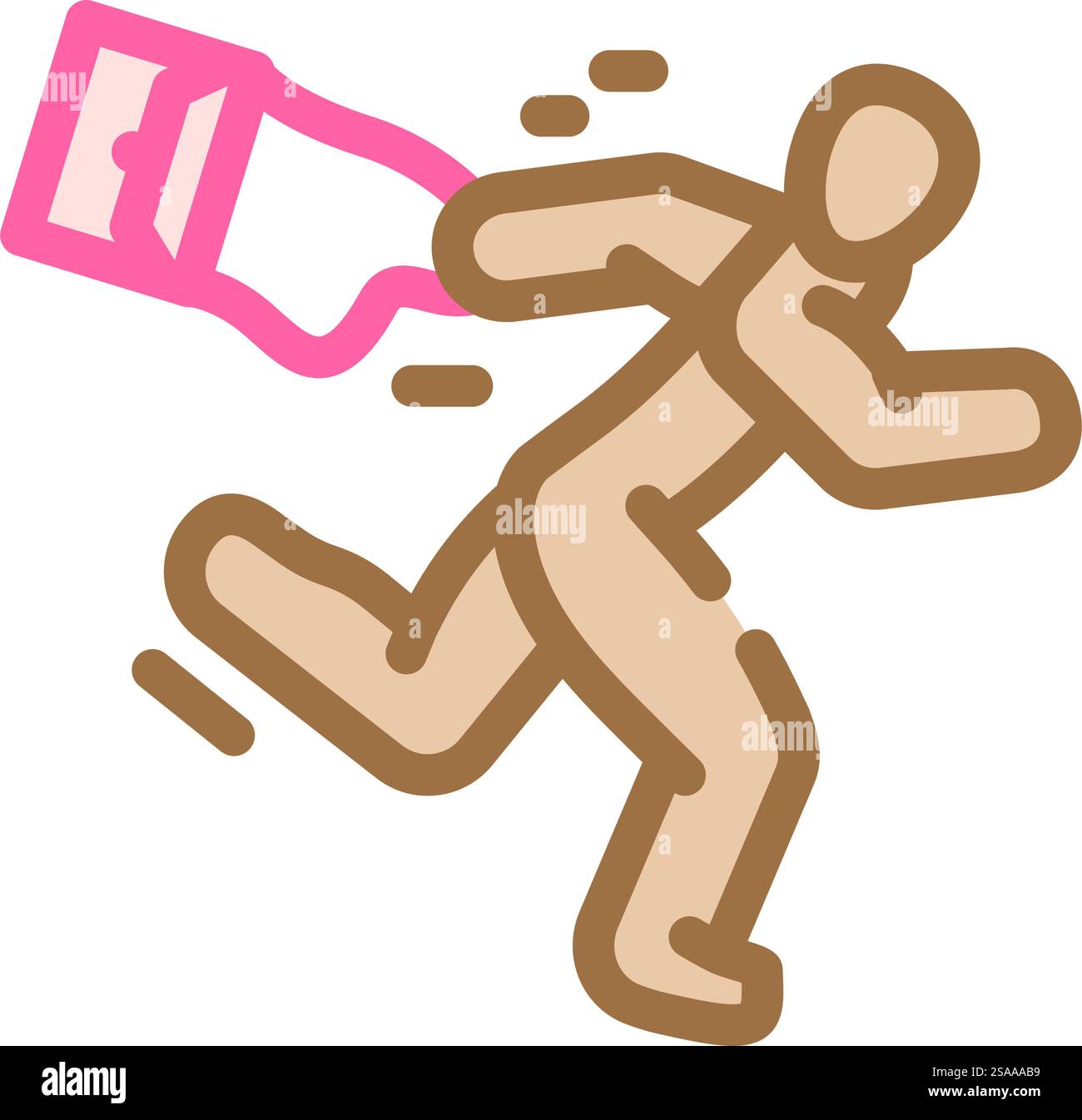 theft crime color icon vector. theft crime sign. isolated symbol ...