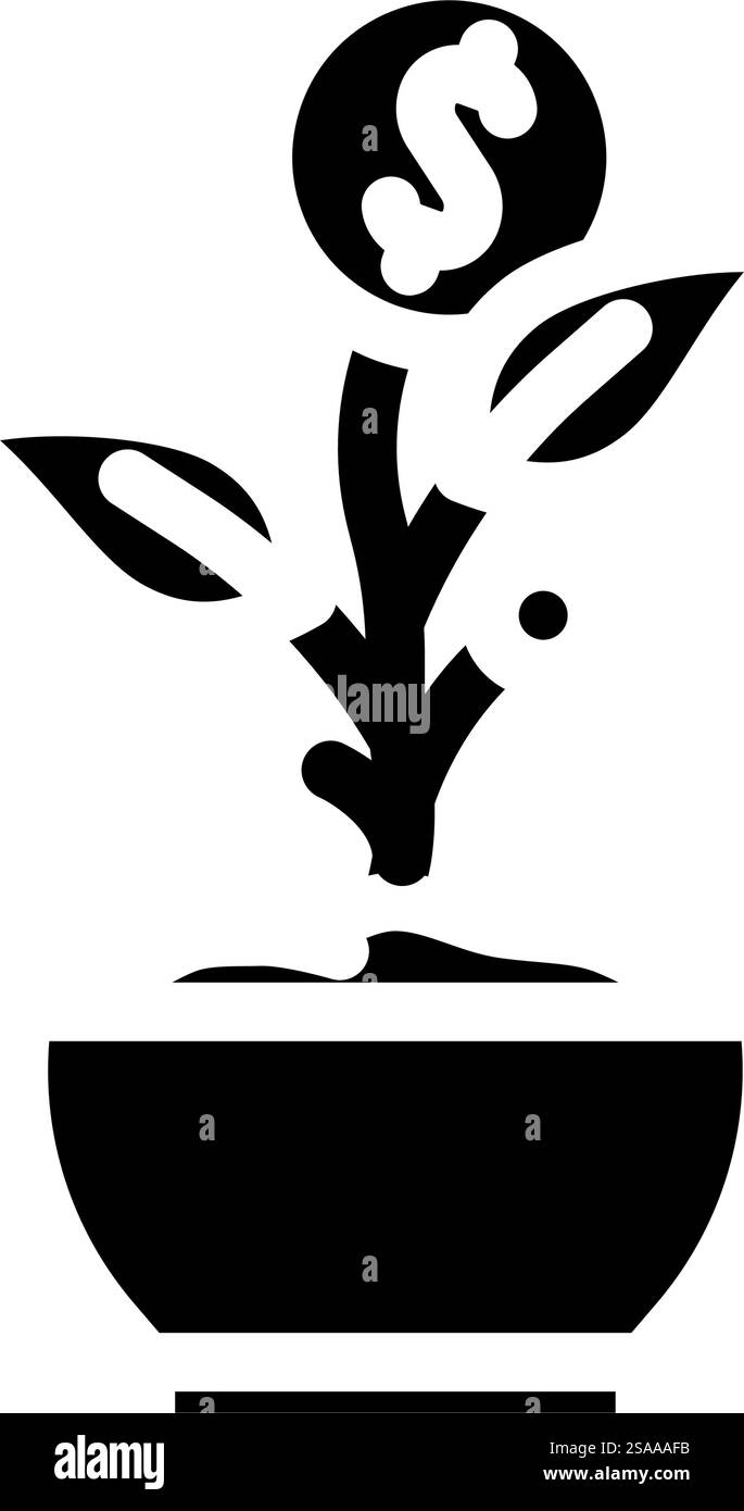 prosperity success life glyph icon vector. prosperity success life sign ...