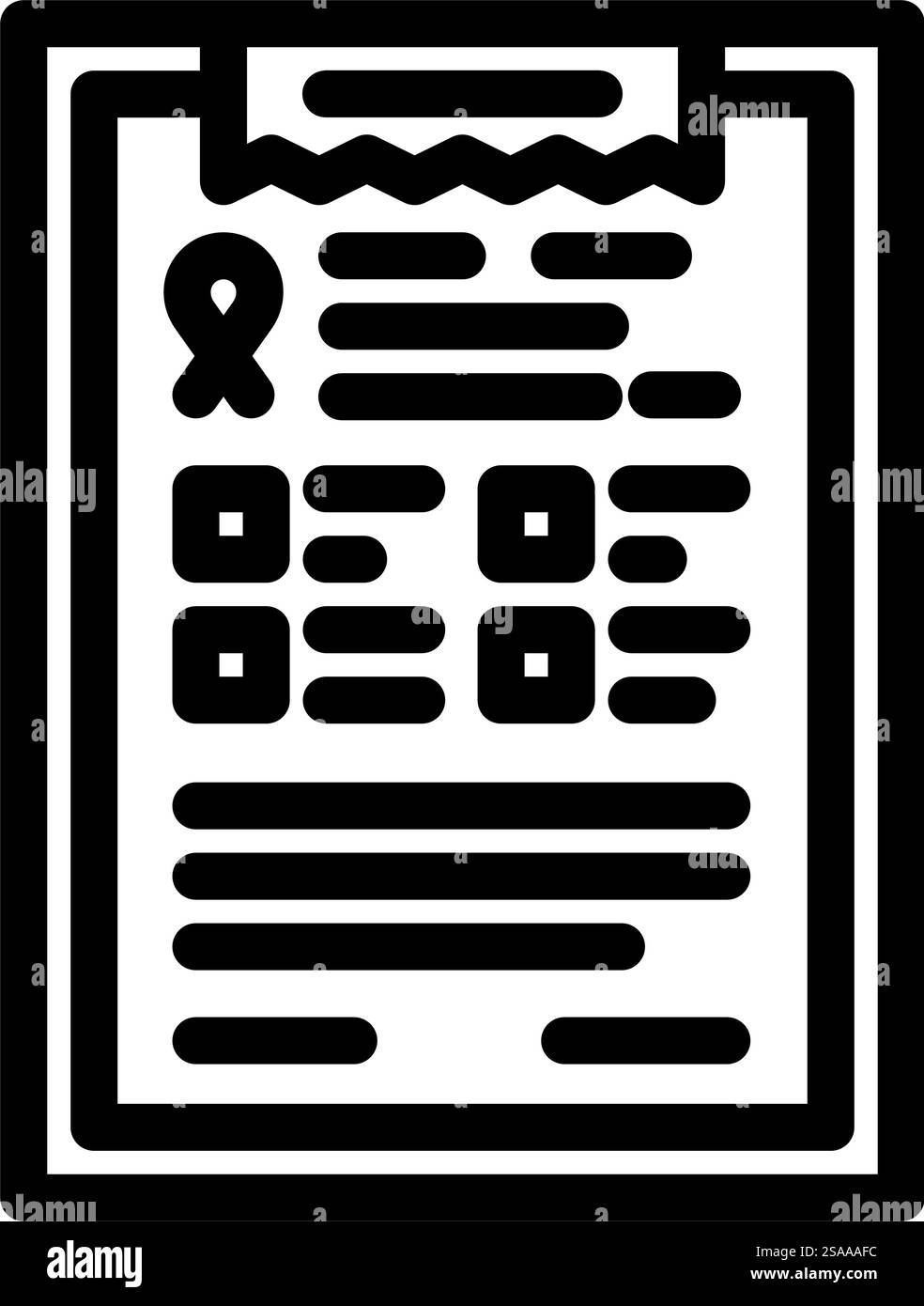 treatment plan cancer line icon vector. treatment plan cancer sign ...