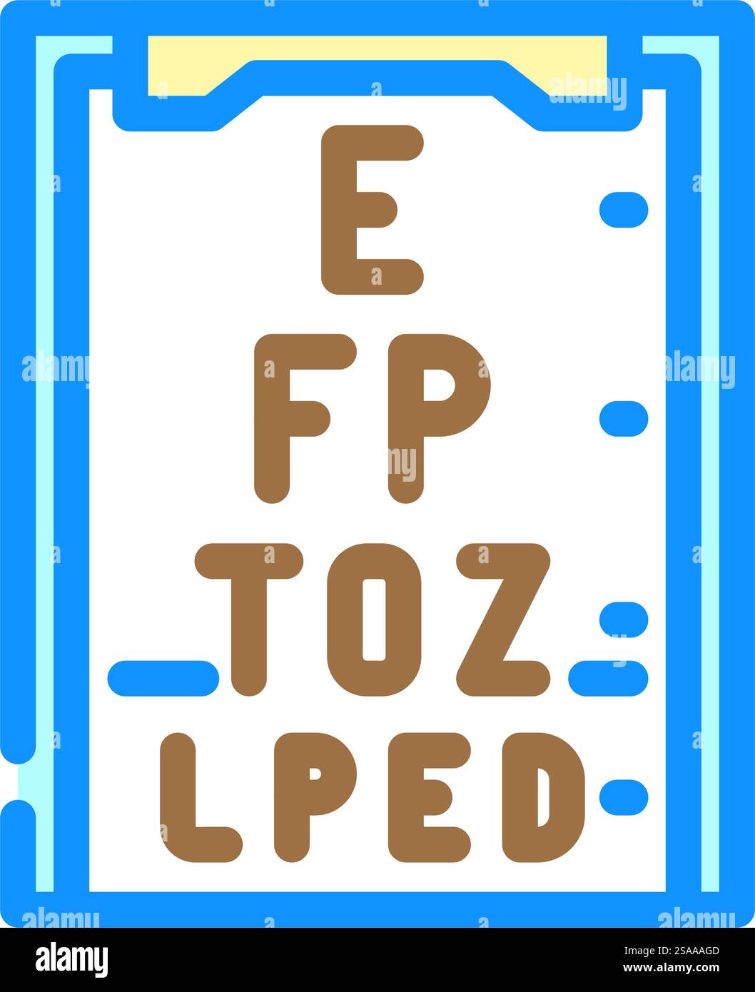 changes vision disease symptom color icon vector. changes vision ...