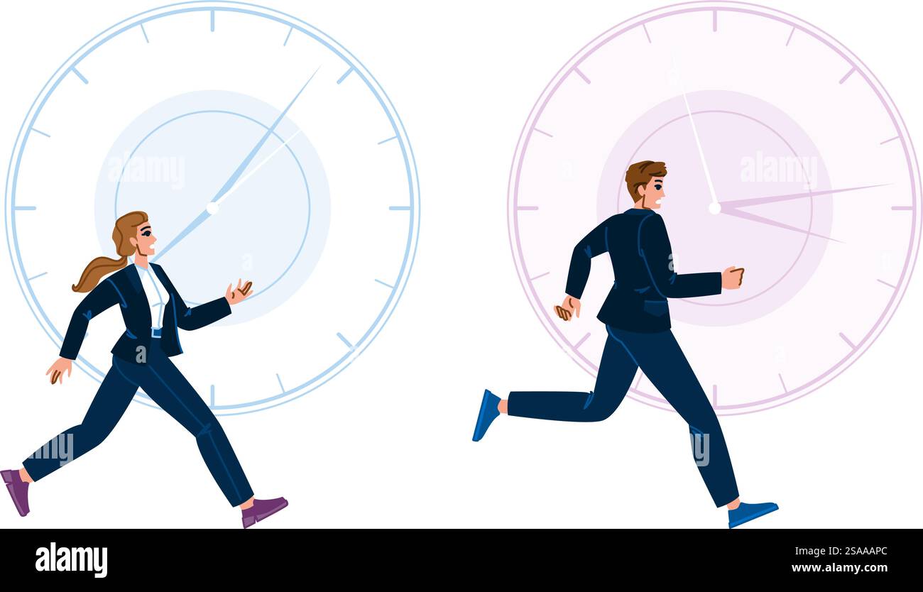 anxiety stress time pressure vector. burnout overload, tension ...