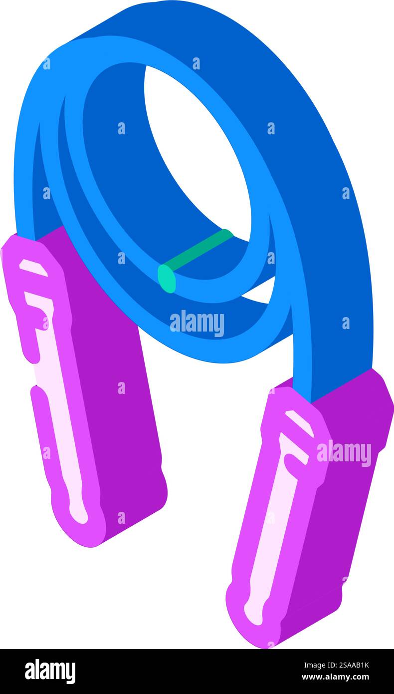 jump rope fitness tool isometric icon vector. jump rope fitness tool ...