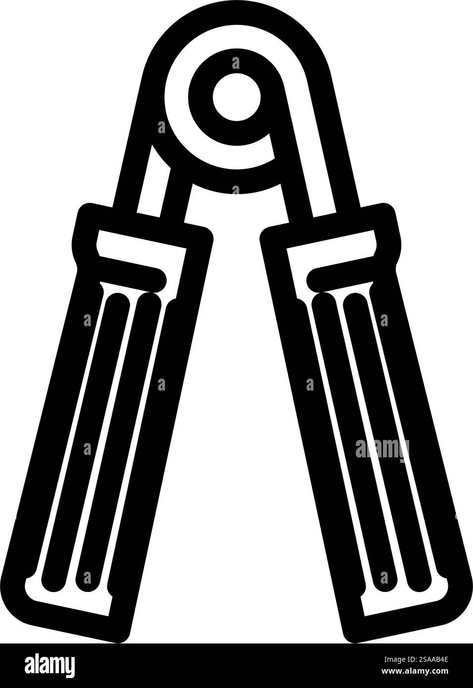 hand expander fitness tool line icon vector. hand expander fitness tool ...