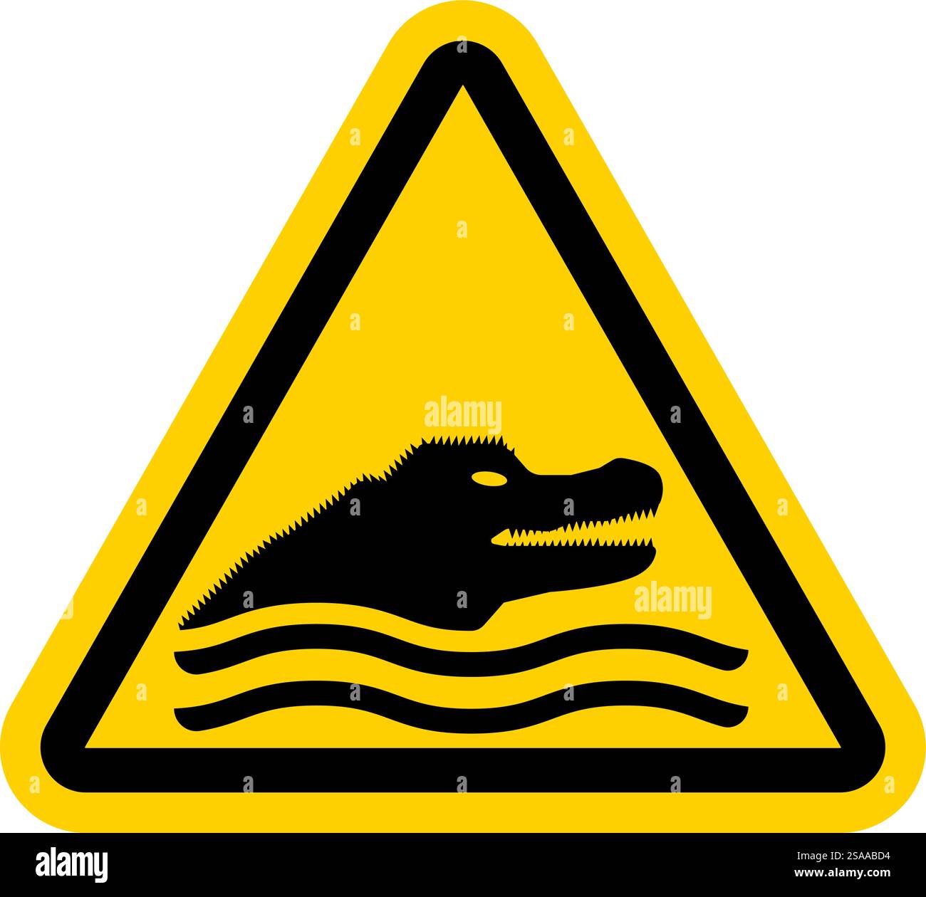 Alligator Sign, Alligator Area Sign Stock Vector Image & Art - Alamy