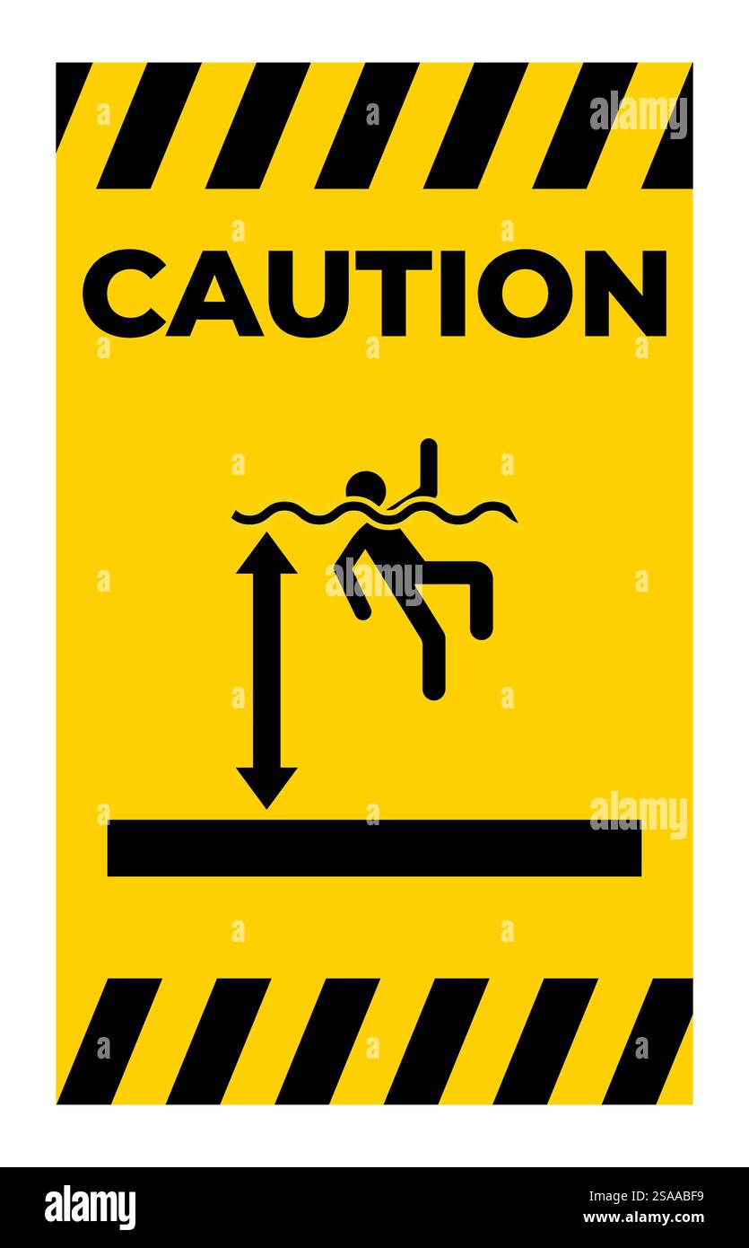 Deep water safety alert Stock Vector Images - Alamy