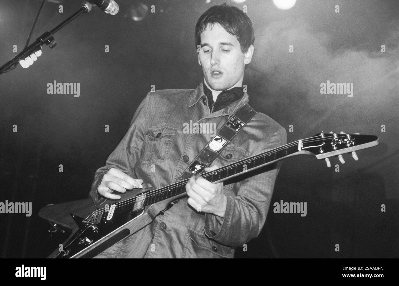 TIM WHEELER, ASH, CONCERT, 1996: Tim Wheeler of the indie rock band Ash ...