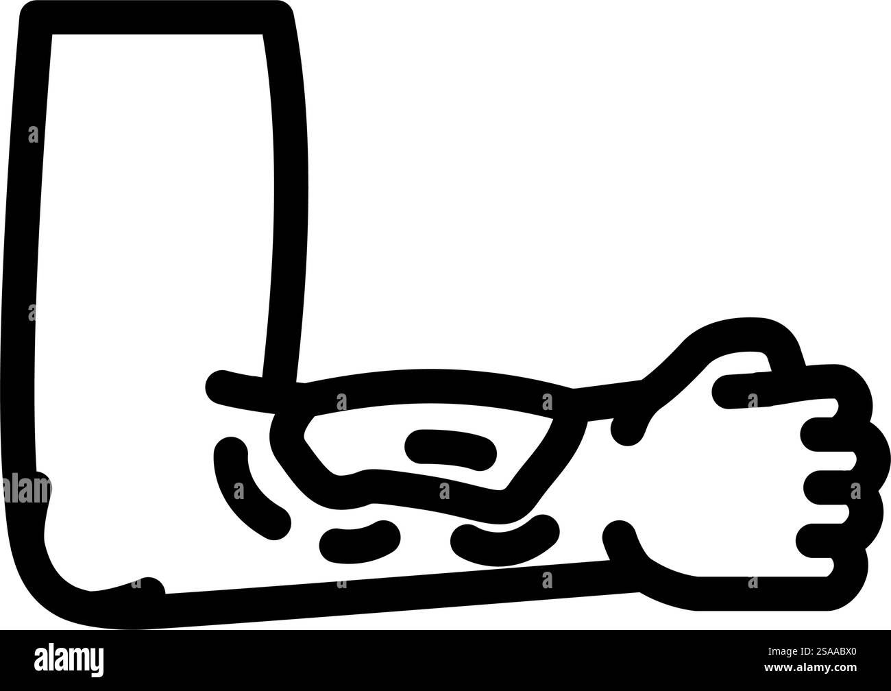 bruises household injury accident line icon vector. bruises household ...