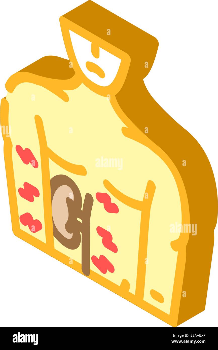 kidney man disease isometric icon vector. kidney man disease sign ...