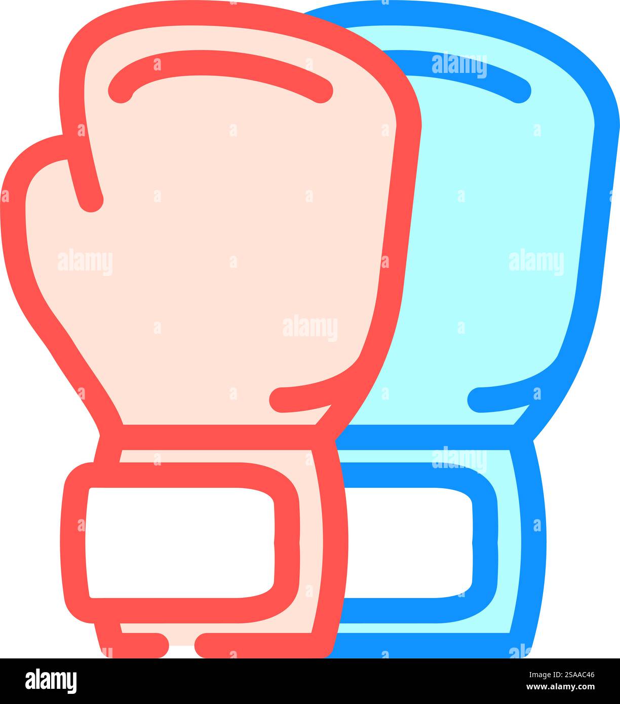 boxing gloves fitness tool color icon vector. boxing gloves fitness ...