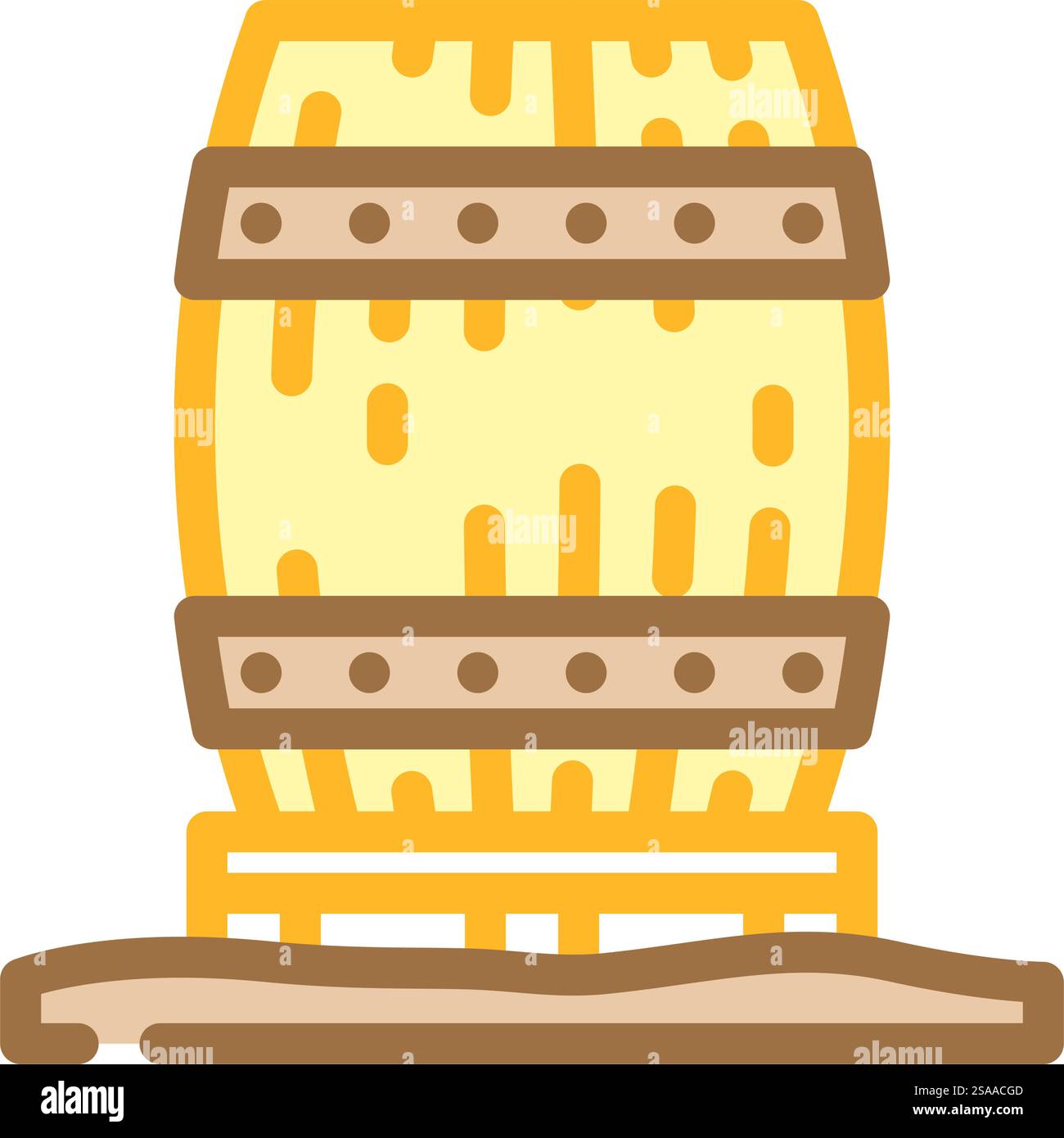 rain barrel water saving color icon vector. rain barrel water saving ...