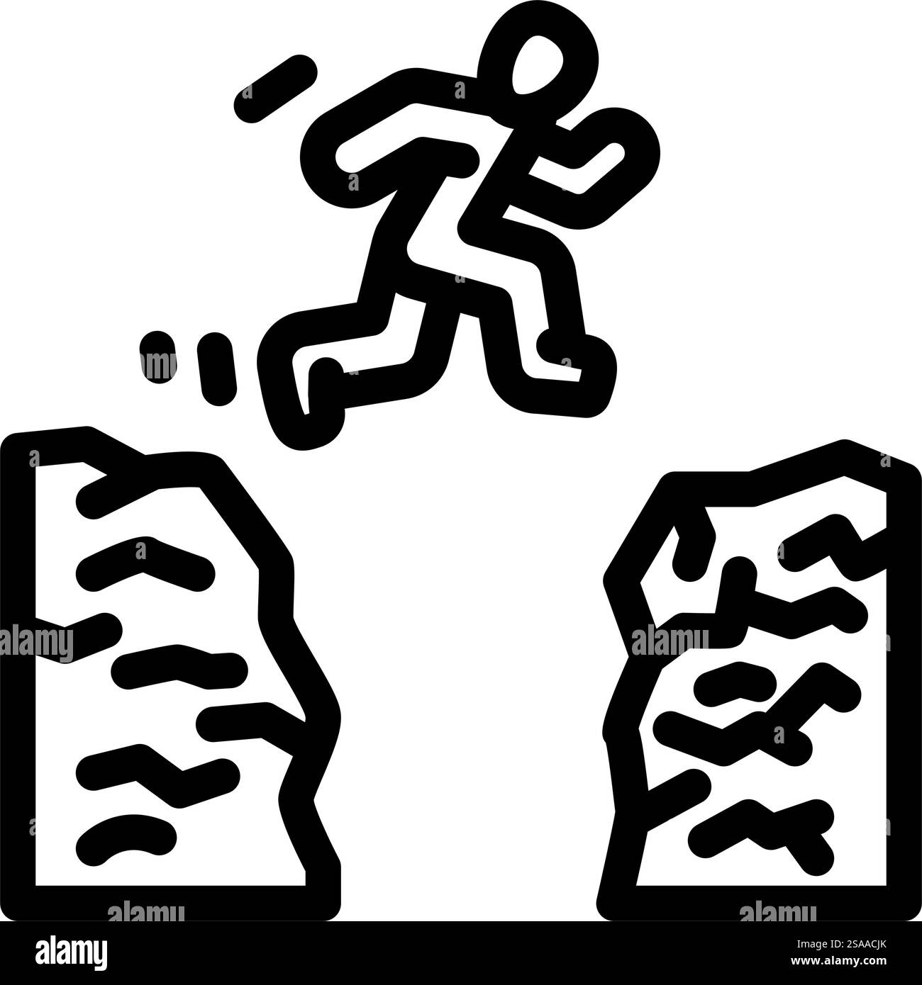 overcoming challenges success life line icon vector. overcoming ...