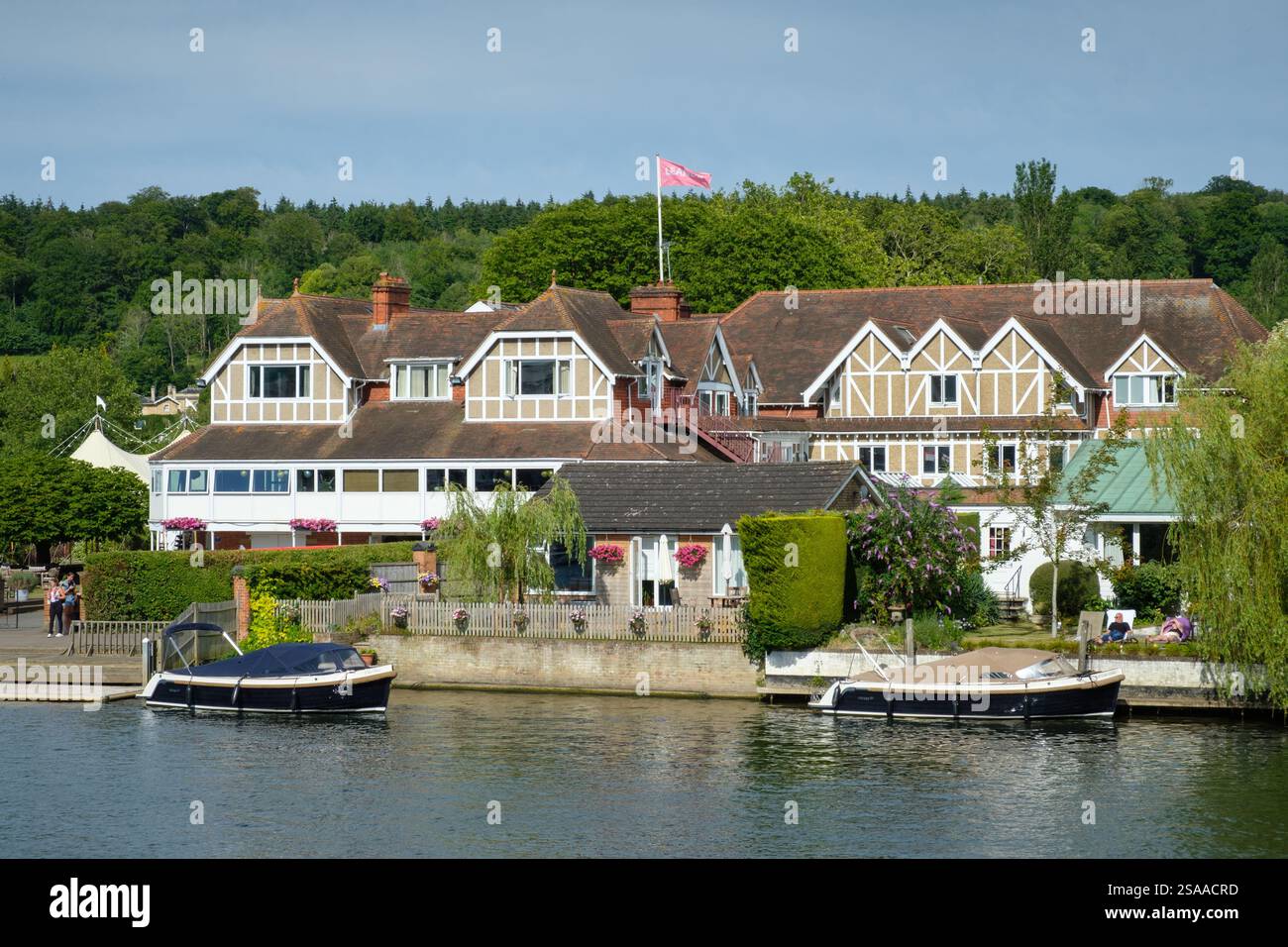 The Leander Club on the Thames by Henley Bridge at Henley-on-Thames ...