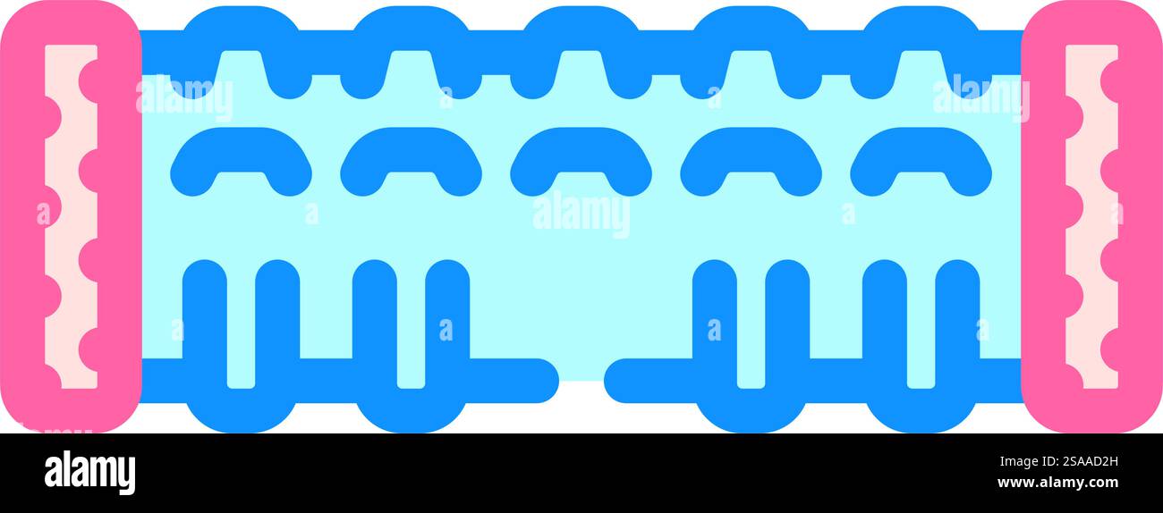 foam roller fitness tool color icon vector. foam roller fitness tool ...