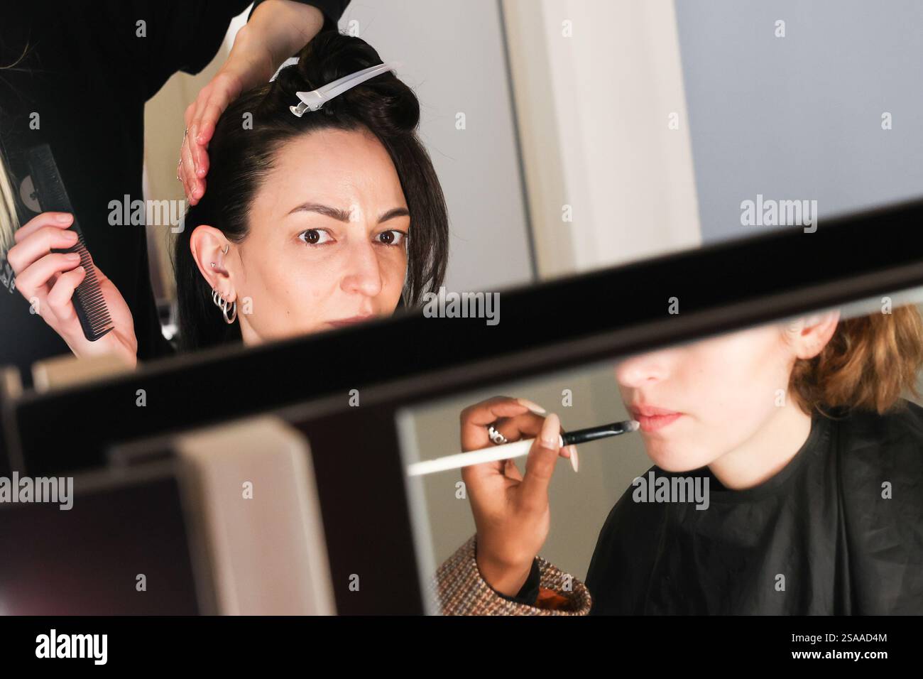 Copenhagen, Denmark. Wednesday January 29th, 2025. Backstage at the ...