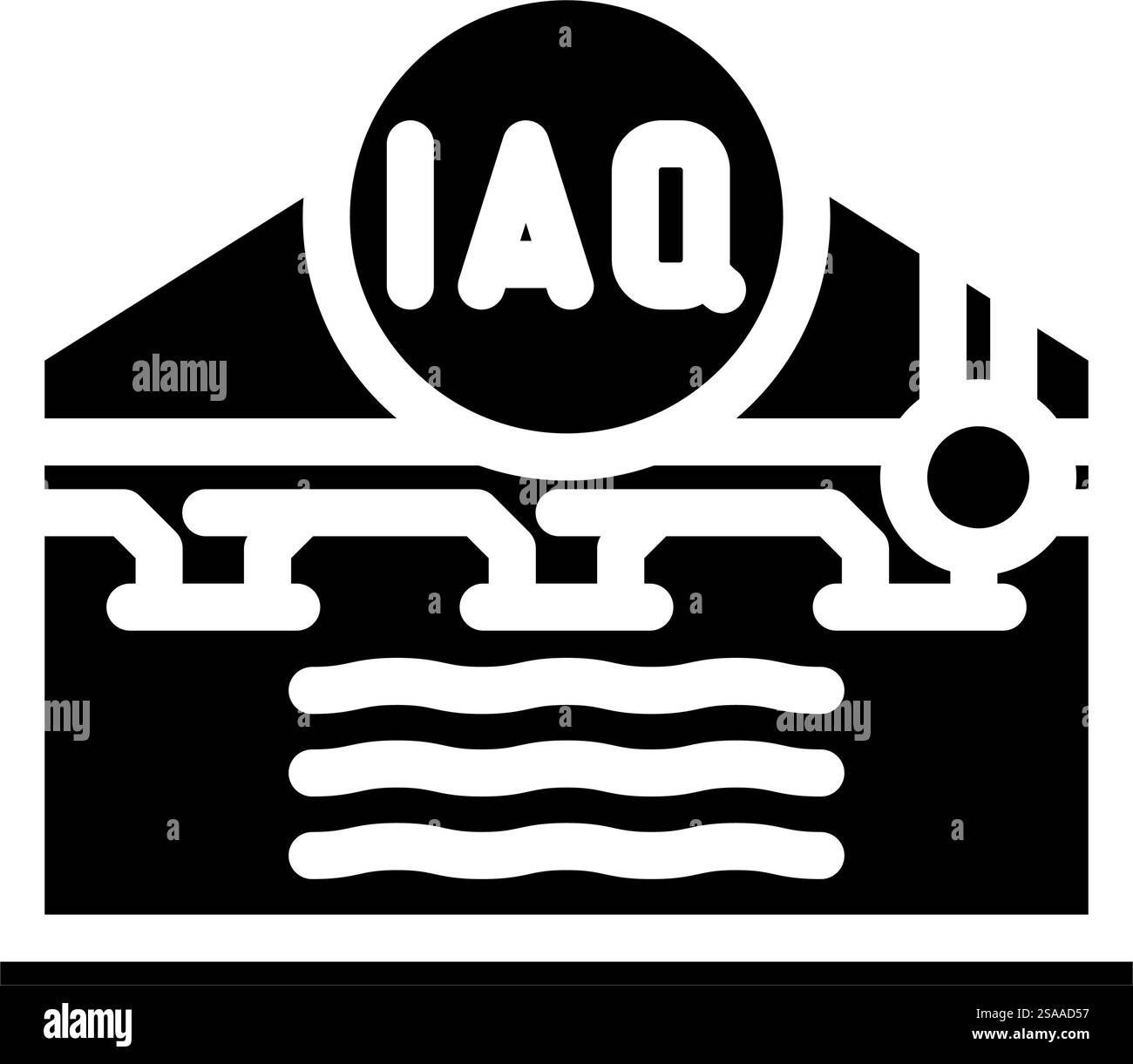 indoor air quality green building glyph icon vector. indoor air quality ...