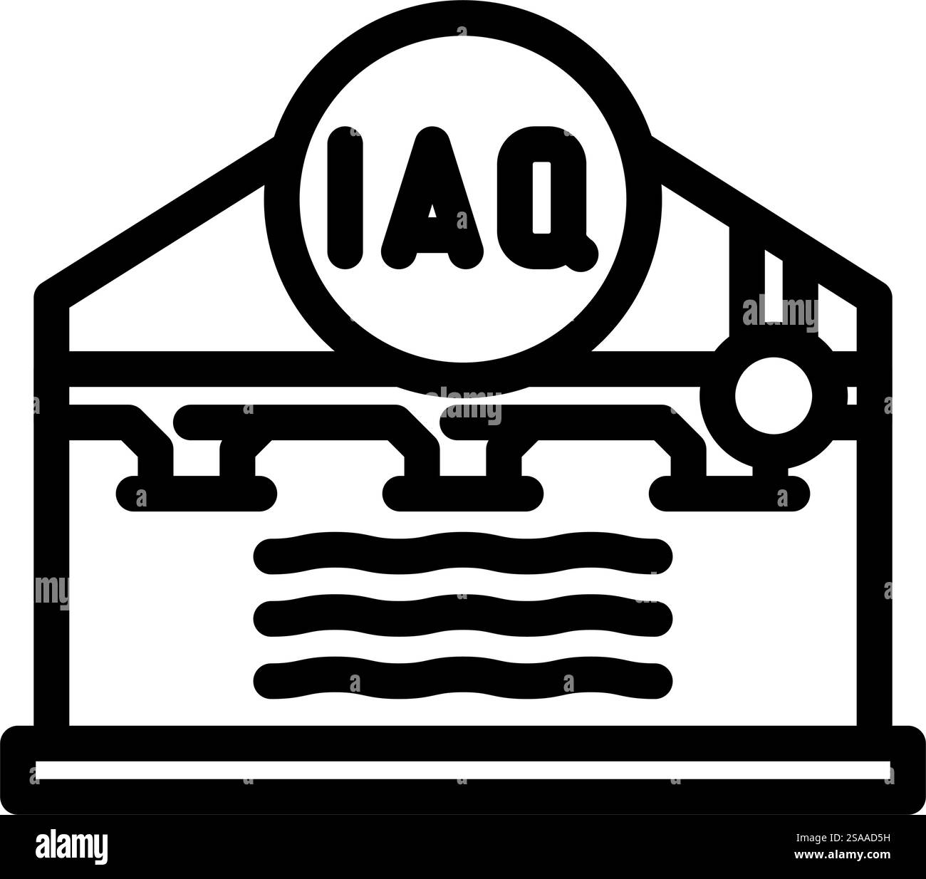 indoor air quality green building line icon vector. indoor air quality ...