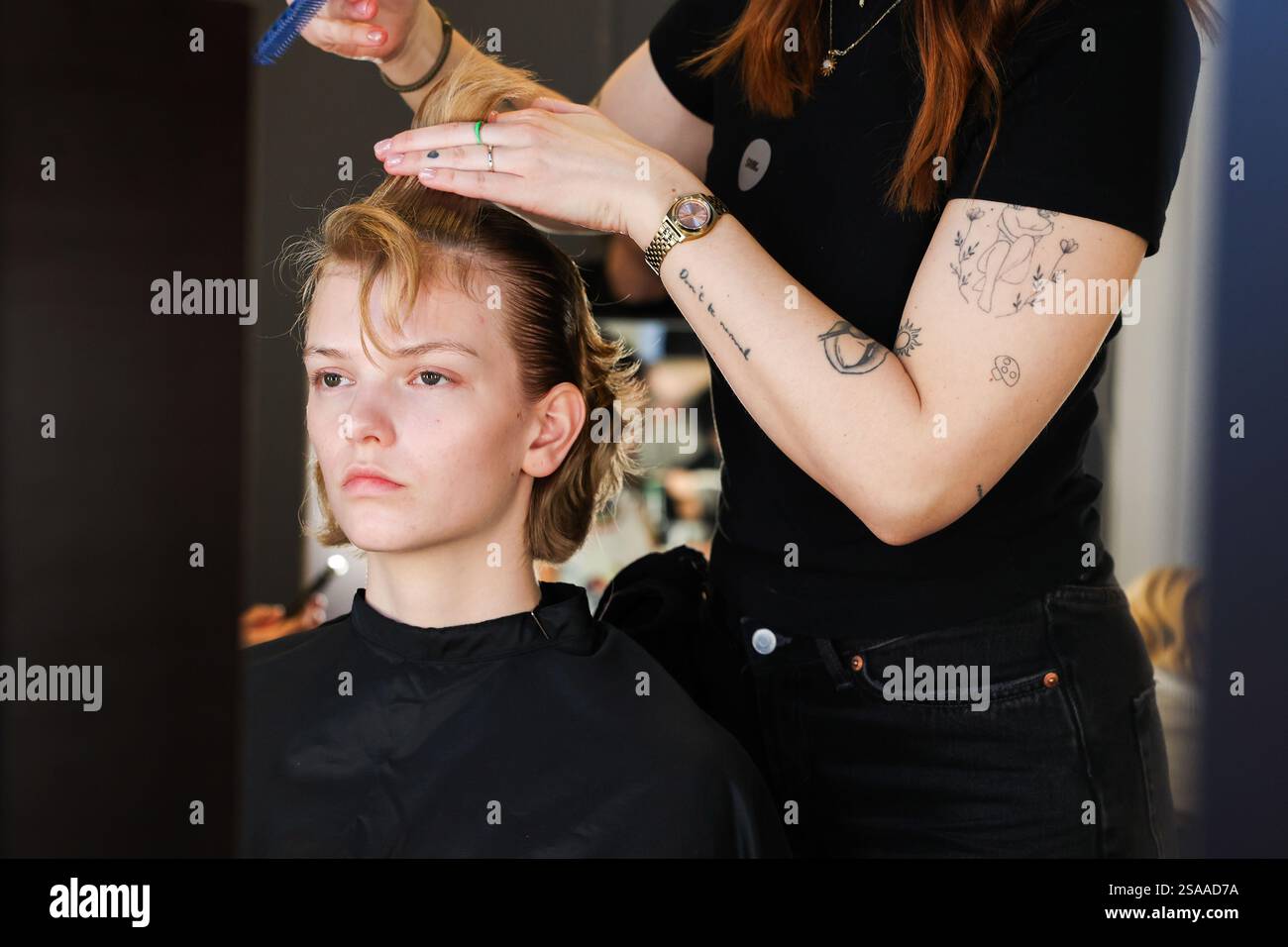 Copenhagen, Denmark. Wednesday January 29th, 2025. Backstage at the ...