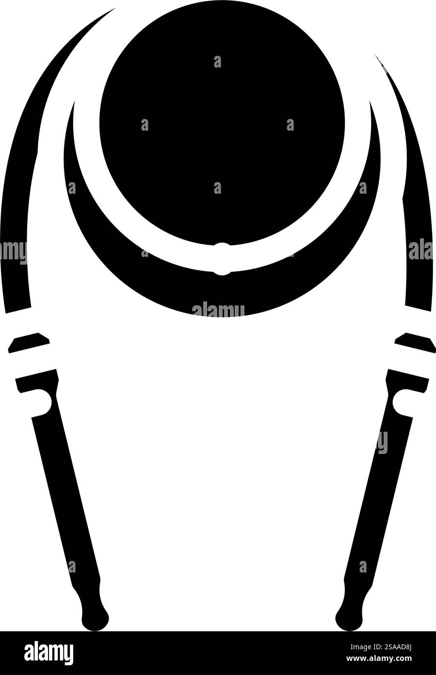 jump rope fitness tool glyph icon vector. jump rope fitness tool sign ...