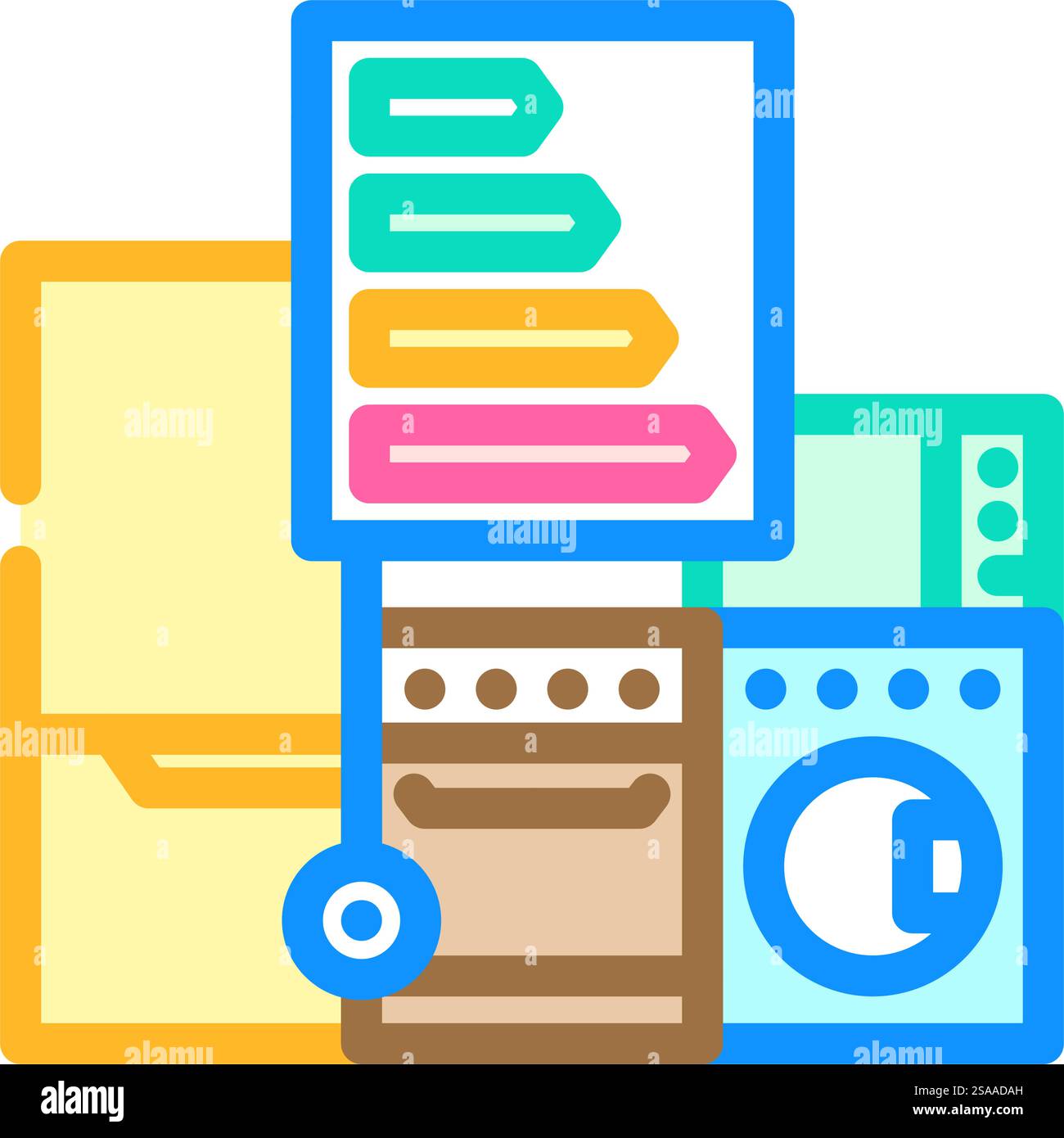 energy efficient appliances green color icon vector. energy efficient ...