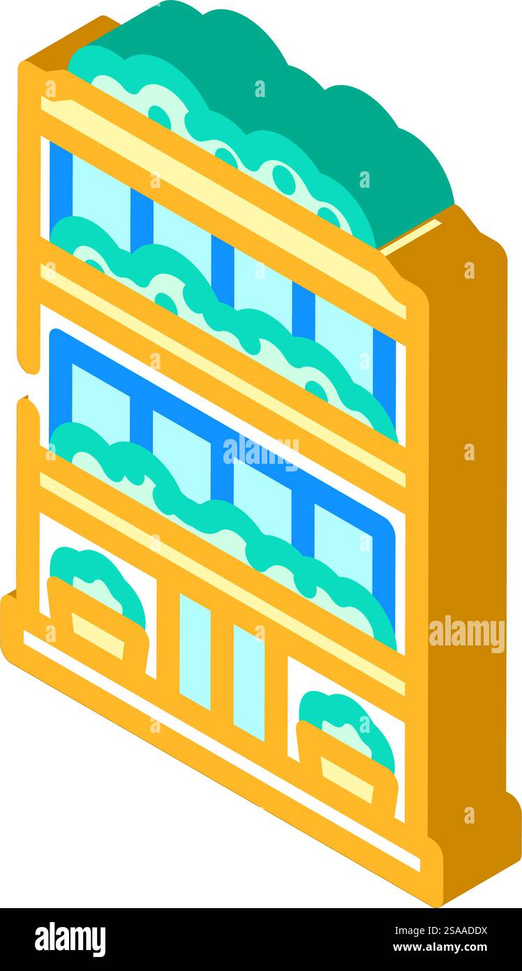 eco friendly architecture green building isometric icon vector. eco ...