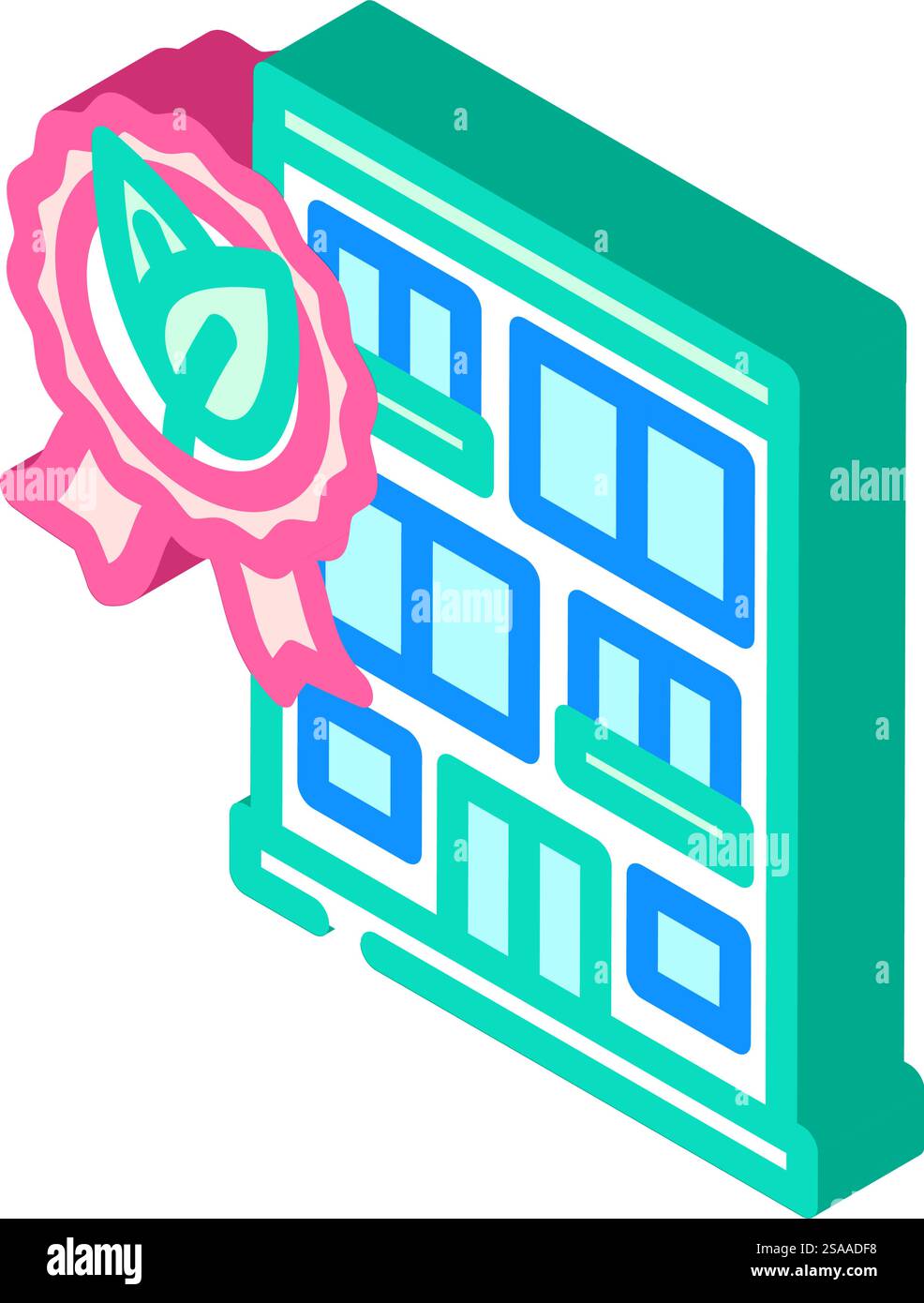 certification green building isometric icon vector. certification green ...