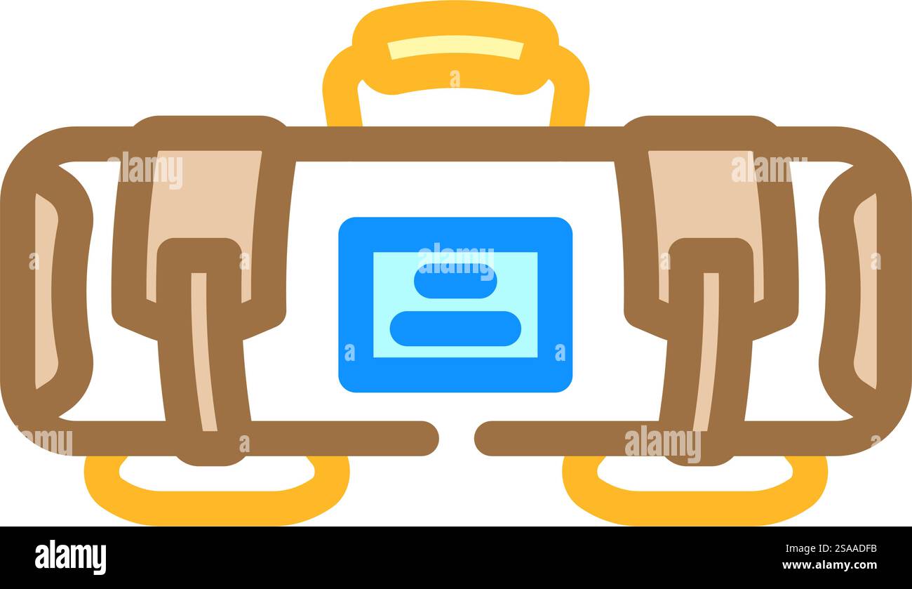 sandbag fitness tool color icon vector. sandbag fitness tool sign ...