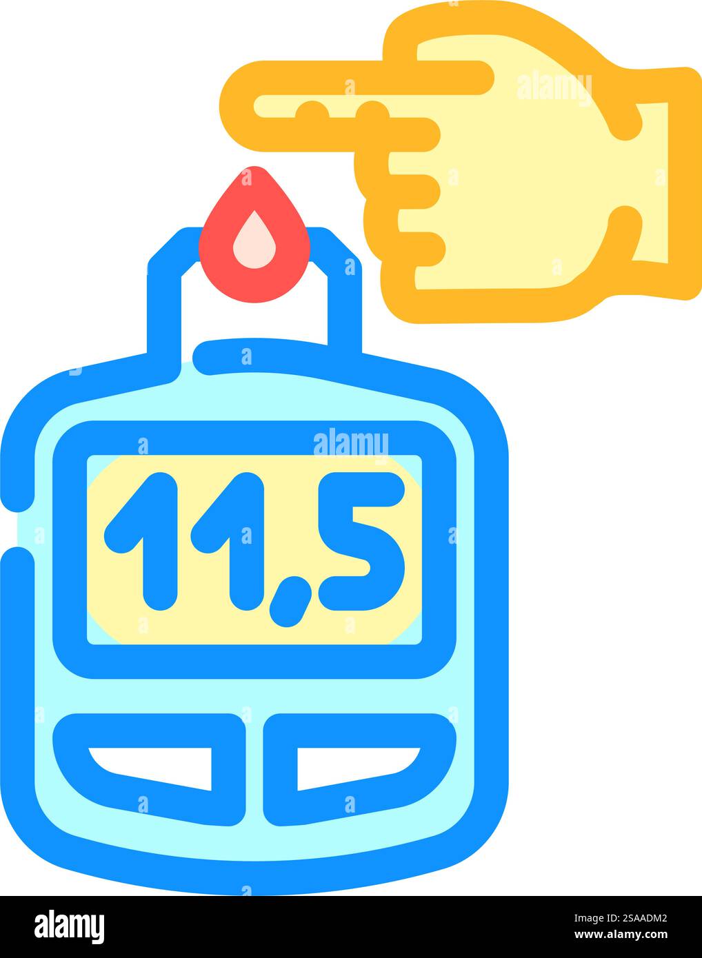 diabetes man disease color icon vector. diabetes man disease sign ...