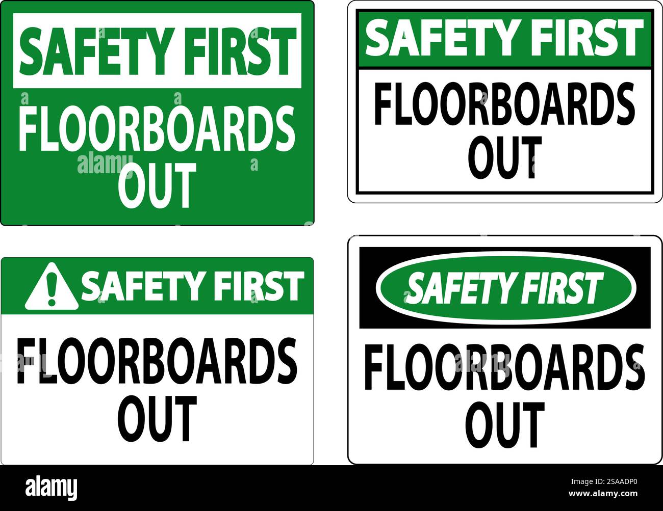 Highway safety sign Cut Out Stock Images & Pictures - Alamy