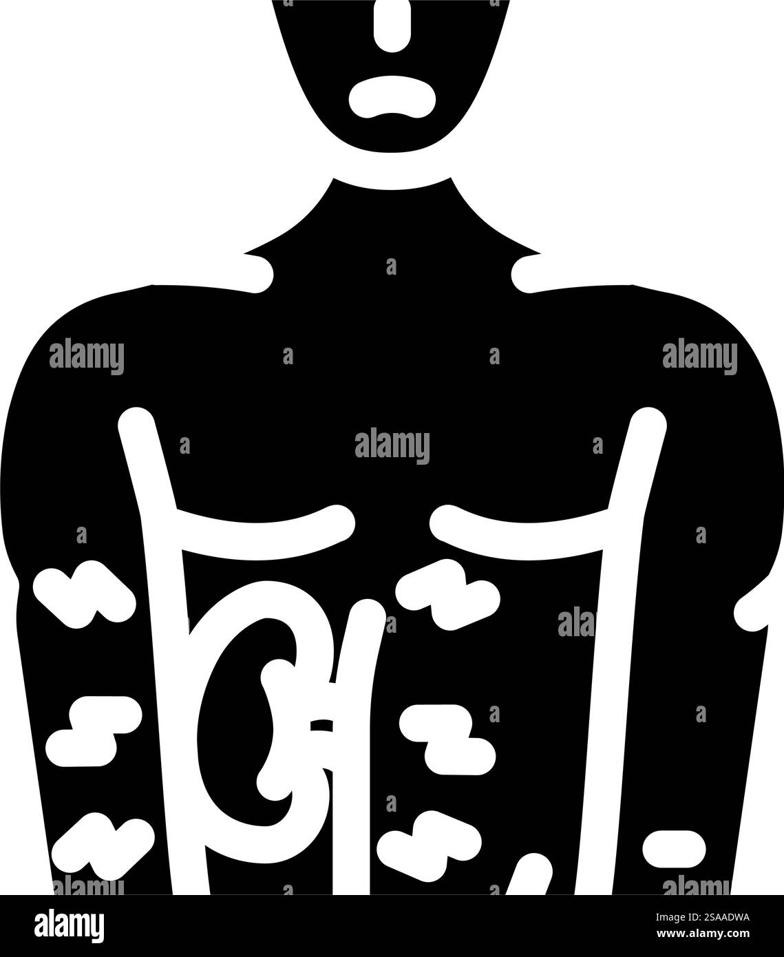 kidney man disease glyph icon vector. kidney man disease sign. isolated ...