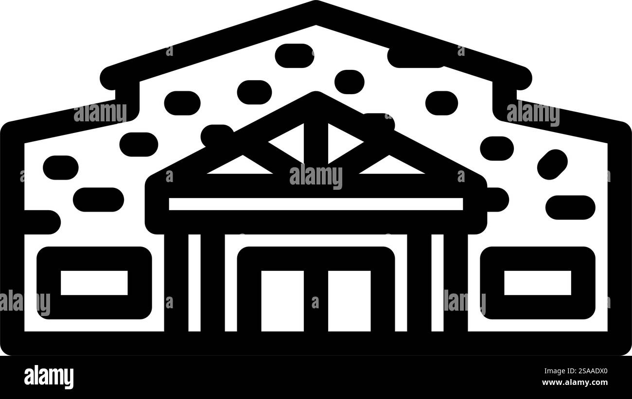 cash and carry line icon vector. cash and carry sign. isolated contour ...