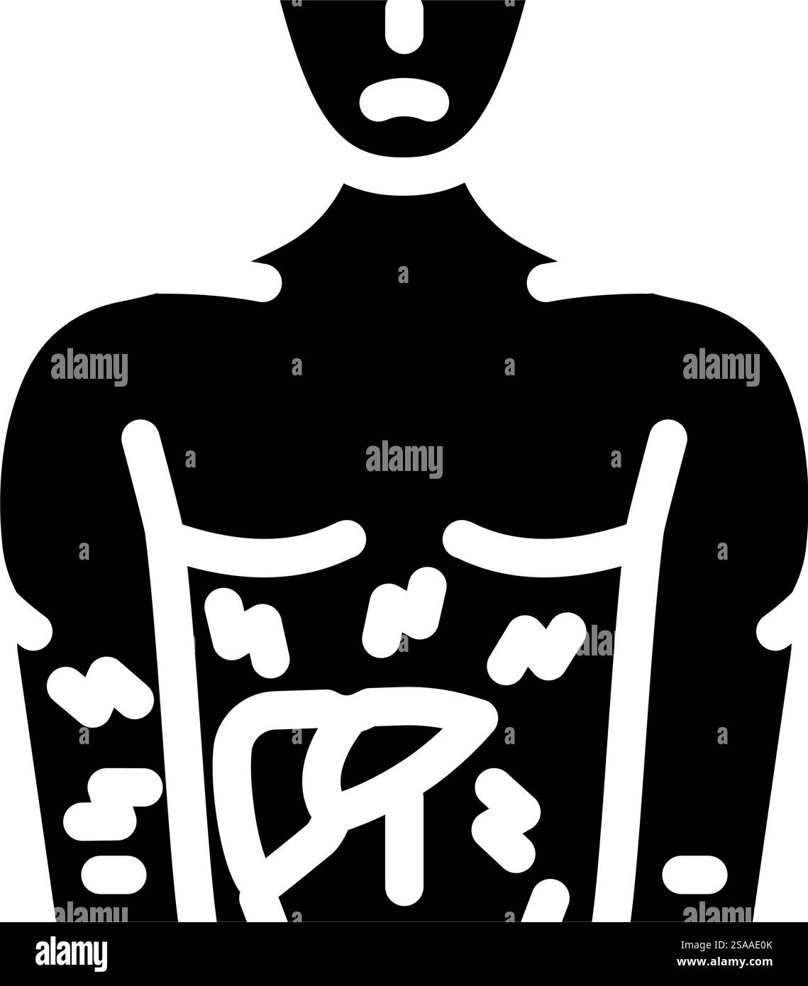 liver man disease glyph icon vector. liver man disease sign. isolated ...